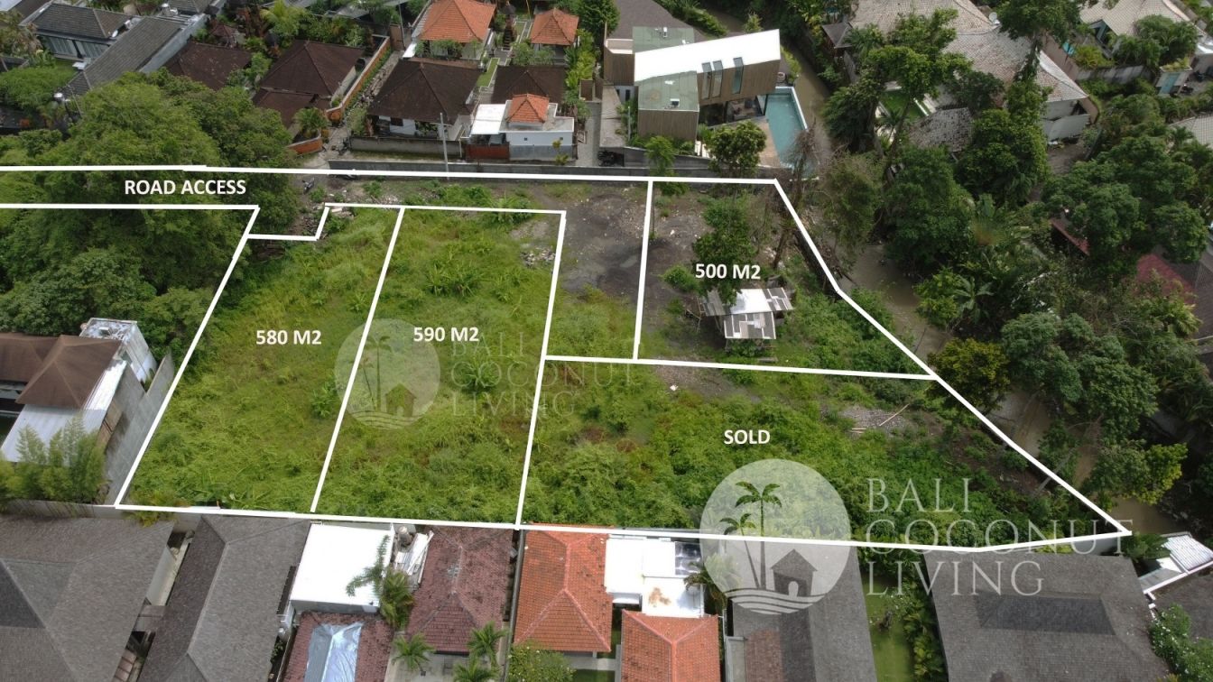 500 sqm to 590 sqm land, For sale | Bali Coconut Living Property